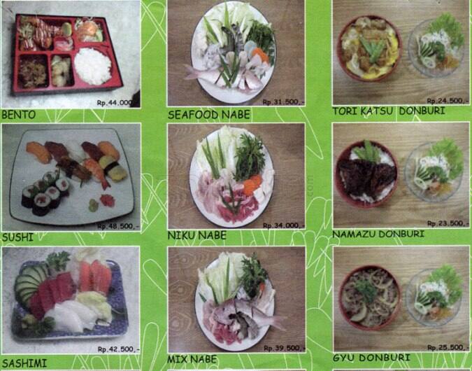Menu at Take Japanese Restaurant, South Tangerang, Jl. Pamulang Permai