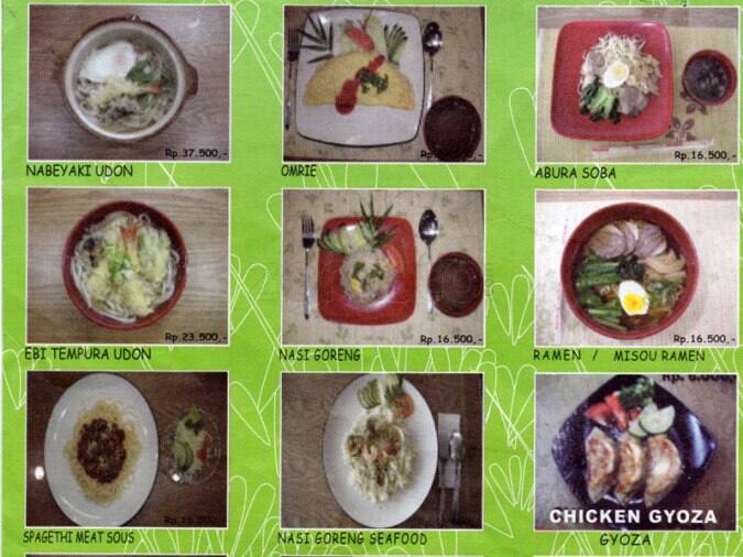 Menu at Take Japanese Restaurant, South Tangerang, Jl. Pamulang Permai