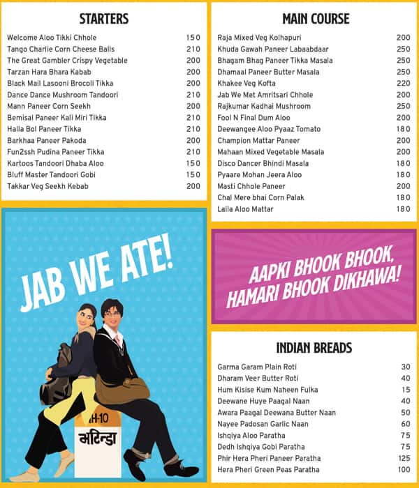 Menu of Mukka by Shemaroo, 7 Bungalows, Andheri West, Mumbai