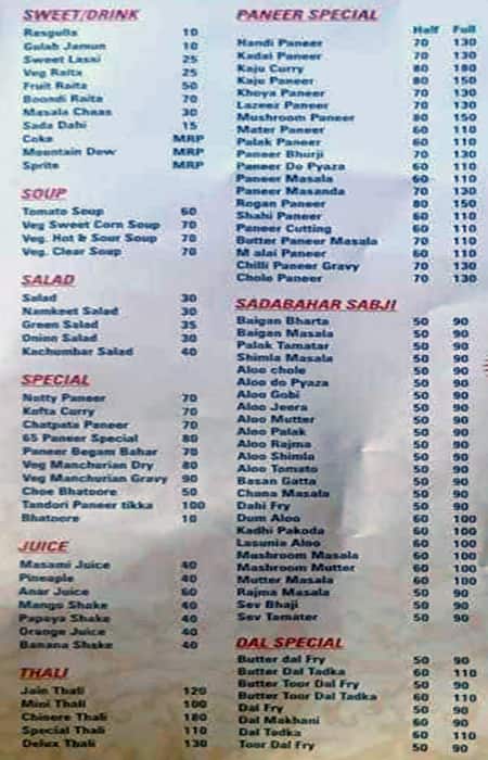Menu of Foodies Cafe, Talwandi, Kota