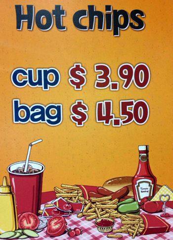 Menu at Donut Inn fast food, Adelaide