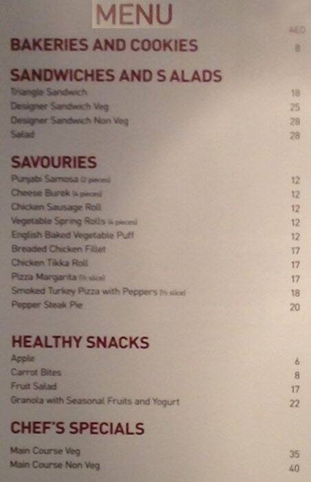 Cafe Arena Menu, Menu for Cafe Arena, Trade Centre Area, Dubai - Zomato