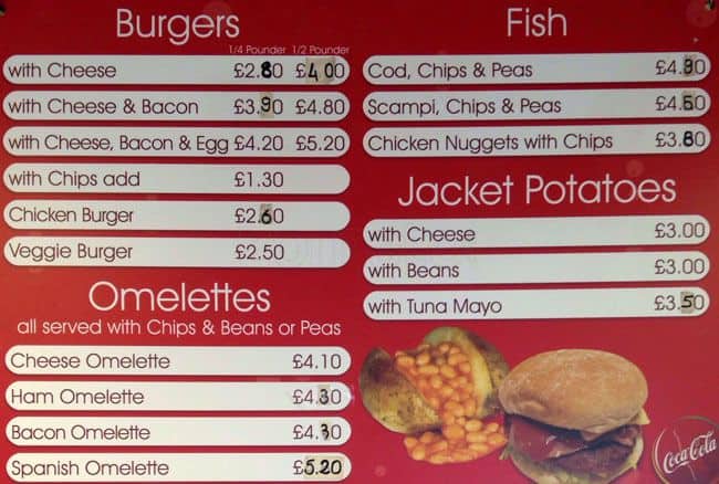 Menu at Munchies Cafe, Surbiton, Oak Lodge