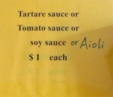 Menu at Eltham Fish & Chips Shop restaurant, Eltham