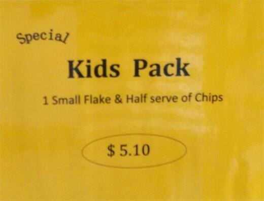 Menu at Eltham Fish & Chips Shop restaurant, Eltham