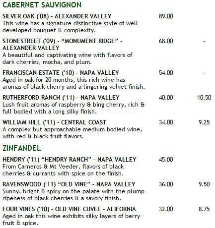 Menu at RT's Restaurant, Alexandria, Mt Vernon Ave