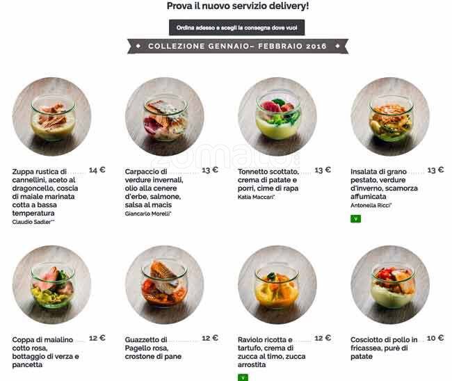 Menu at Jarit restaurant, Milan, Piazza Santo Stefano