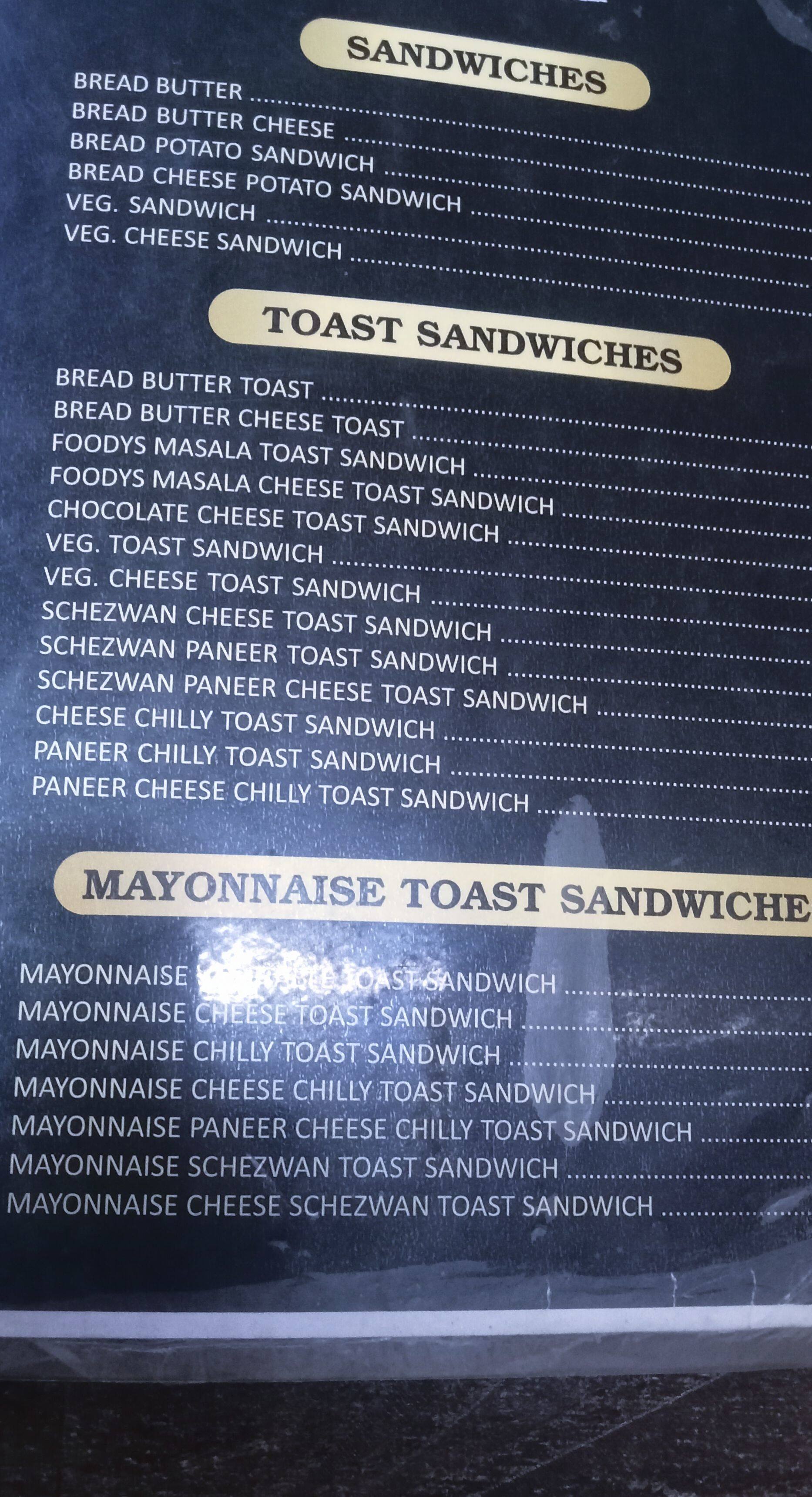 Menu of Eatzy, Vasai, Mumbai