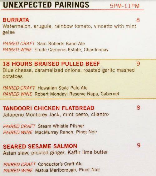 Menu at BNB pub & bar, Toronto