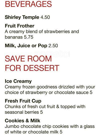 Menu at BNB pub & bar, Toronto