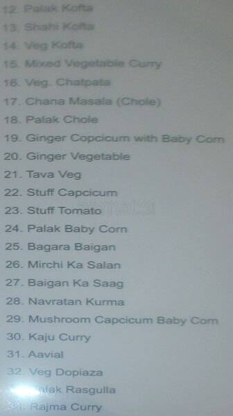 Menu at Gemini Restaurant, Hyderabad, 3 Kachi Guda Station Road