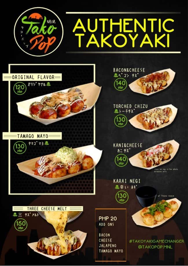 Takopop Authentic Takoyaki Menu - Zomato Philippines