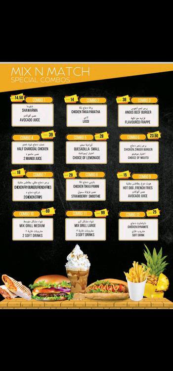 Menu of Four Chefs, IMPZ, Dubai