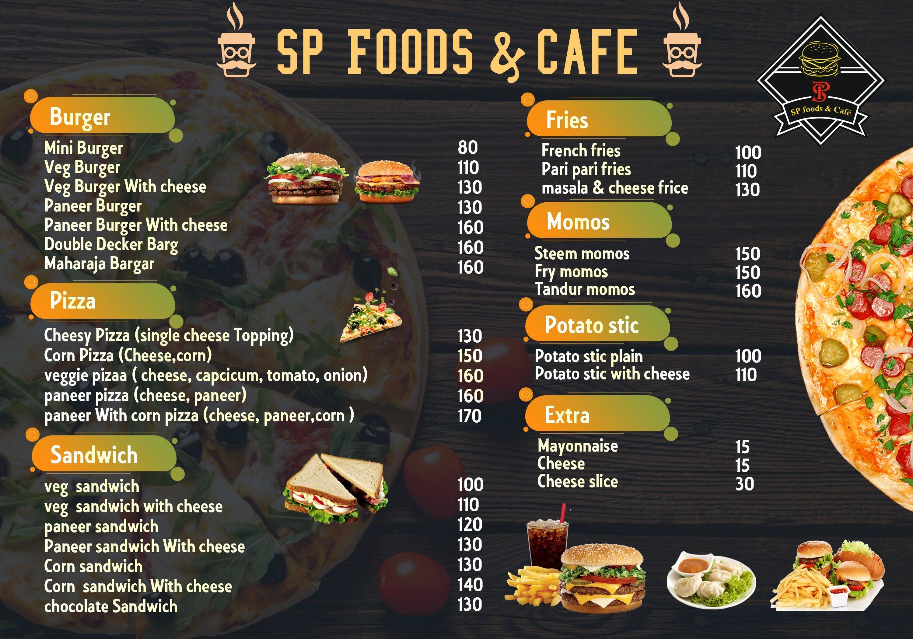 Menu of SP Foods & Cafe, Pune-Solapur Road, Pune