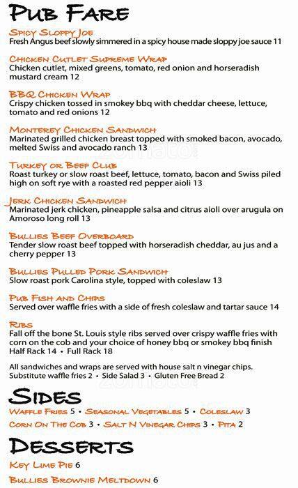 Menu at 1100 Social at Xfinity Live! pub & bar, Philadelphia, Pattison Ave