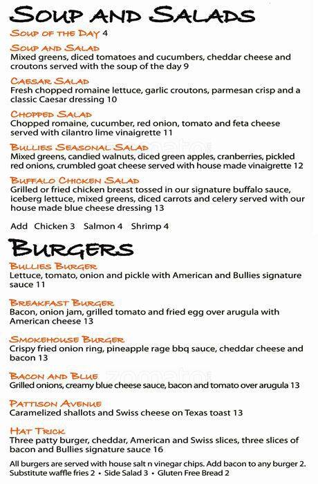 Menu at 1100 Social at Xfinity Live! pub & bar, Philadelphia, Pattison Ave