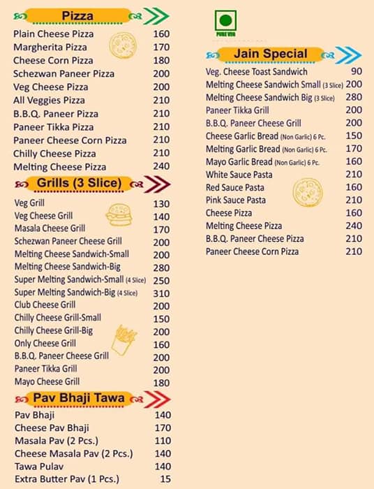 Menu of Sai Fast Food And Juice Center, Dadar Shivaji Park, Mumbai