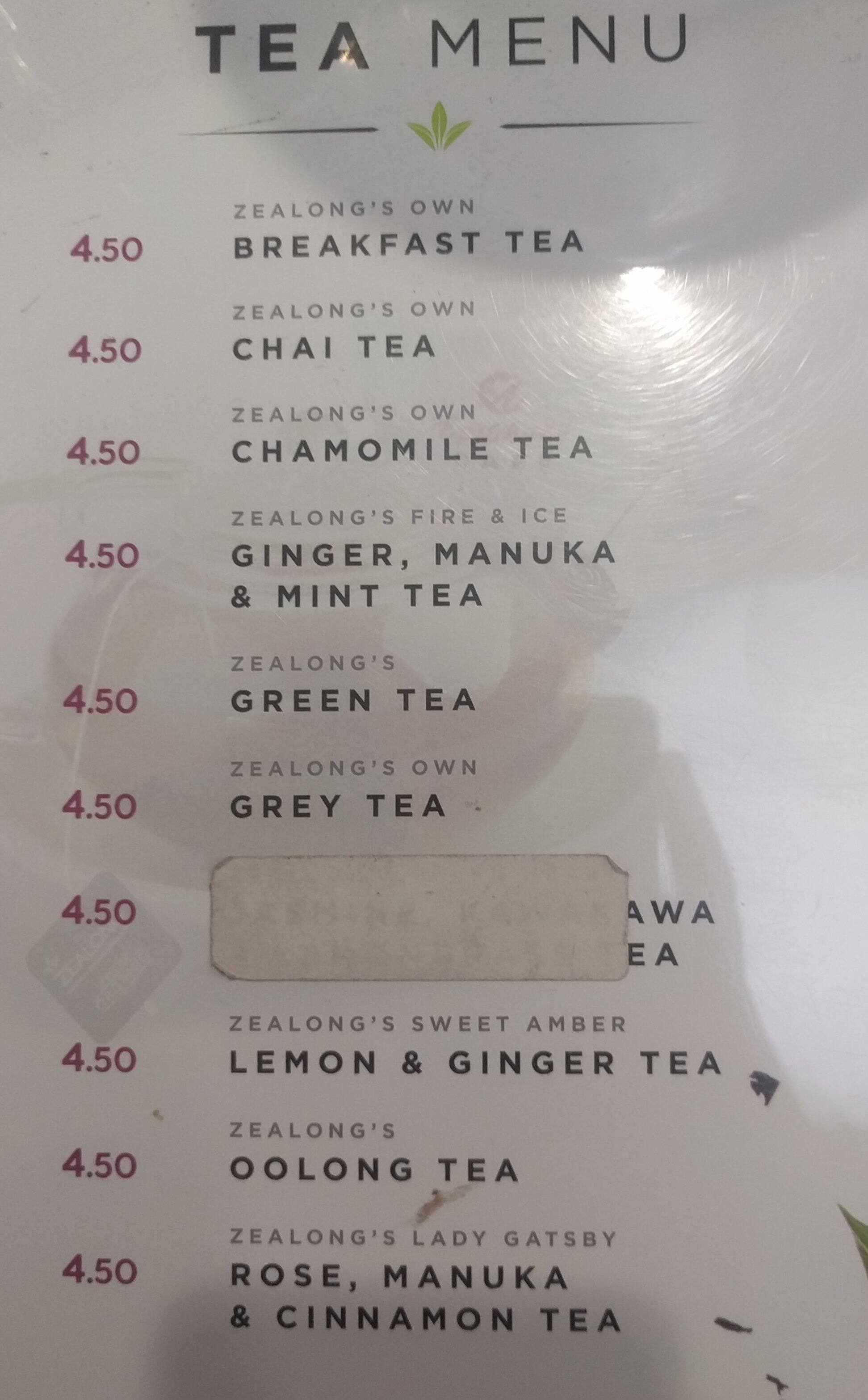 Menu at Epiphany Cafe, Hamilton, Shop 13 Casabella Lane 307 Barton St