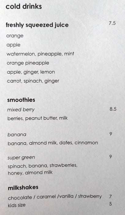 Menu at Two:Bob. restaurant, Fitzroy North