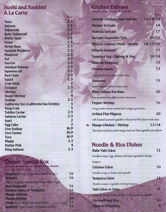 Kyoto Menu, Menu for Kyoto, Boerum Hill, New York City - Urbanspoon/Zomato