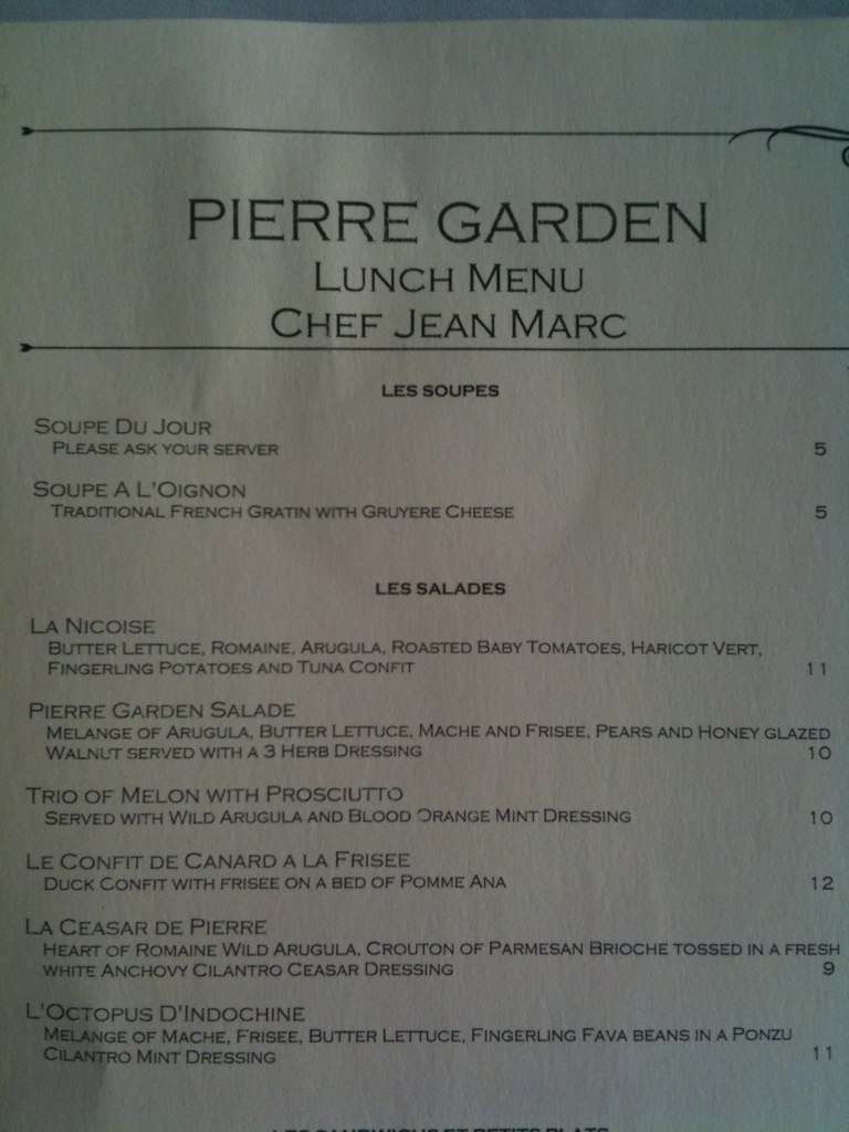 Pierre Garden Menu, Menu for Pierre Garden, City Center, Glendale ...