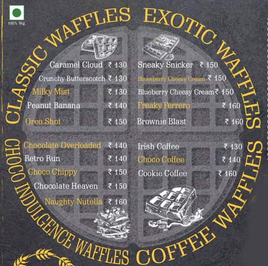 Menu of Waffee & Co., Kukatpally, Hyderabad