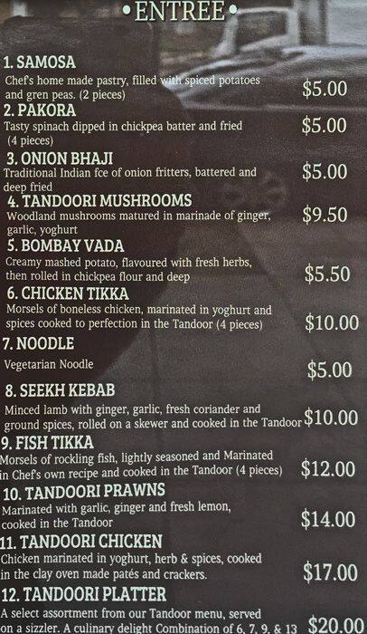 Menu at Weekly Buffet restaurant, Laverton