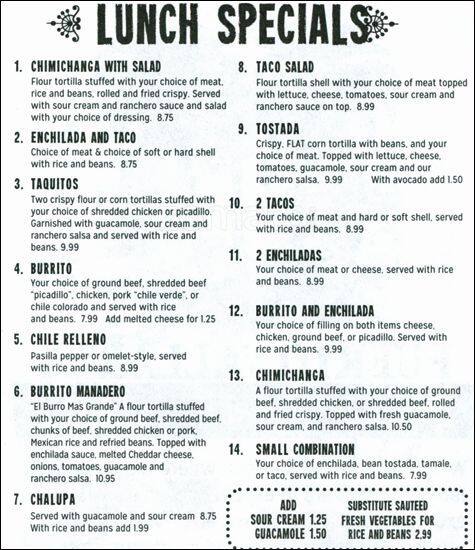 Menu at Puerto Vallarta Restaurant Lake Tapps, Auburn