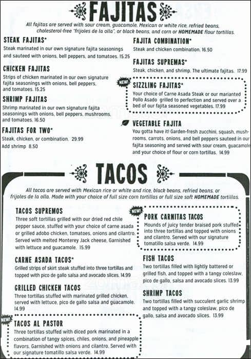 Menu at Puerto Vallarta Restaurant Lake Tapps, Auburn