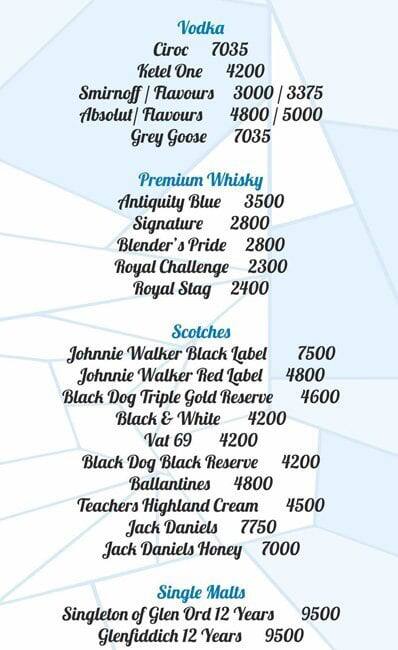 Menu at Frozen Monkey, Pune, Level 1