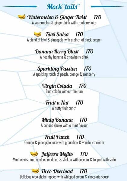 Menu at Frozen Monkey, Pune, Level 1