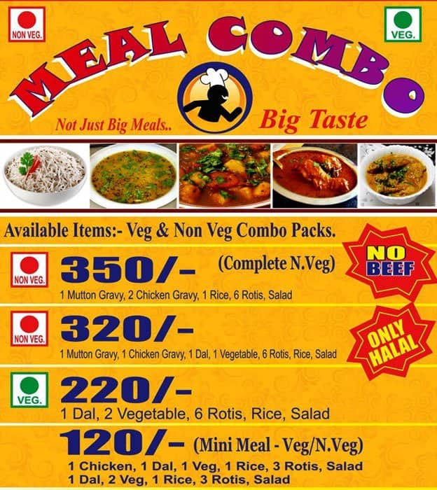 Meal Combo Menu, Menu for Meal Combo, Versova, Andheri West, Mumbai ...