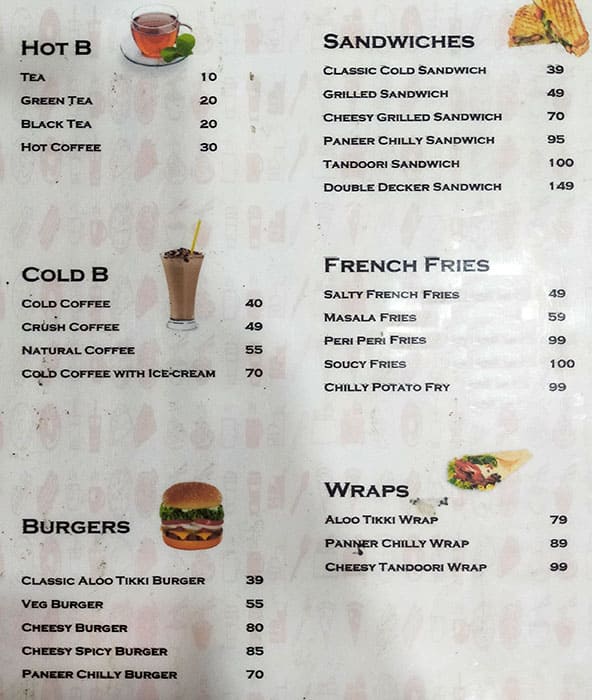 Menu of Cafe Khushi, Sus, Pune