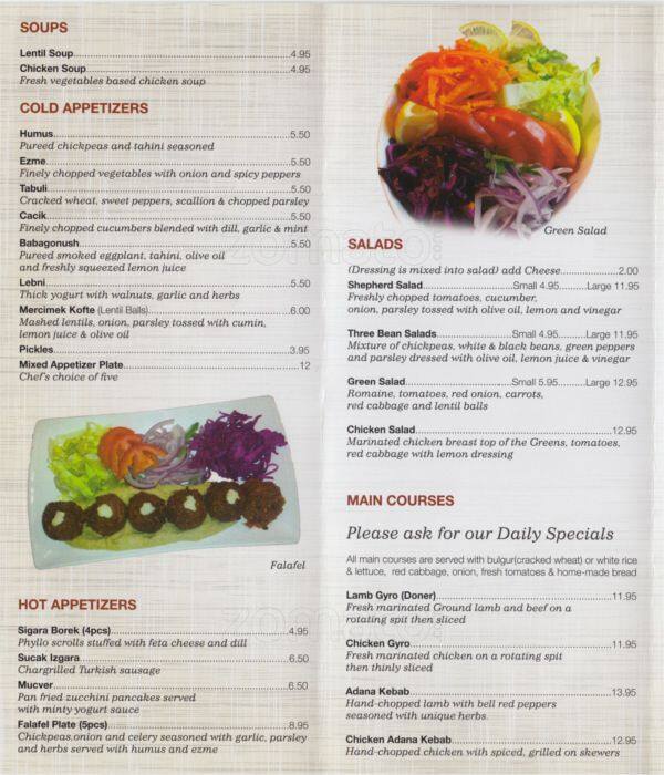 Turco Mediterranean Grill Menu - Urbanspoon/Zomato