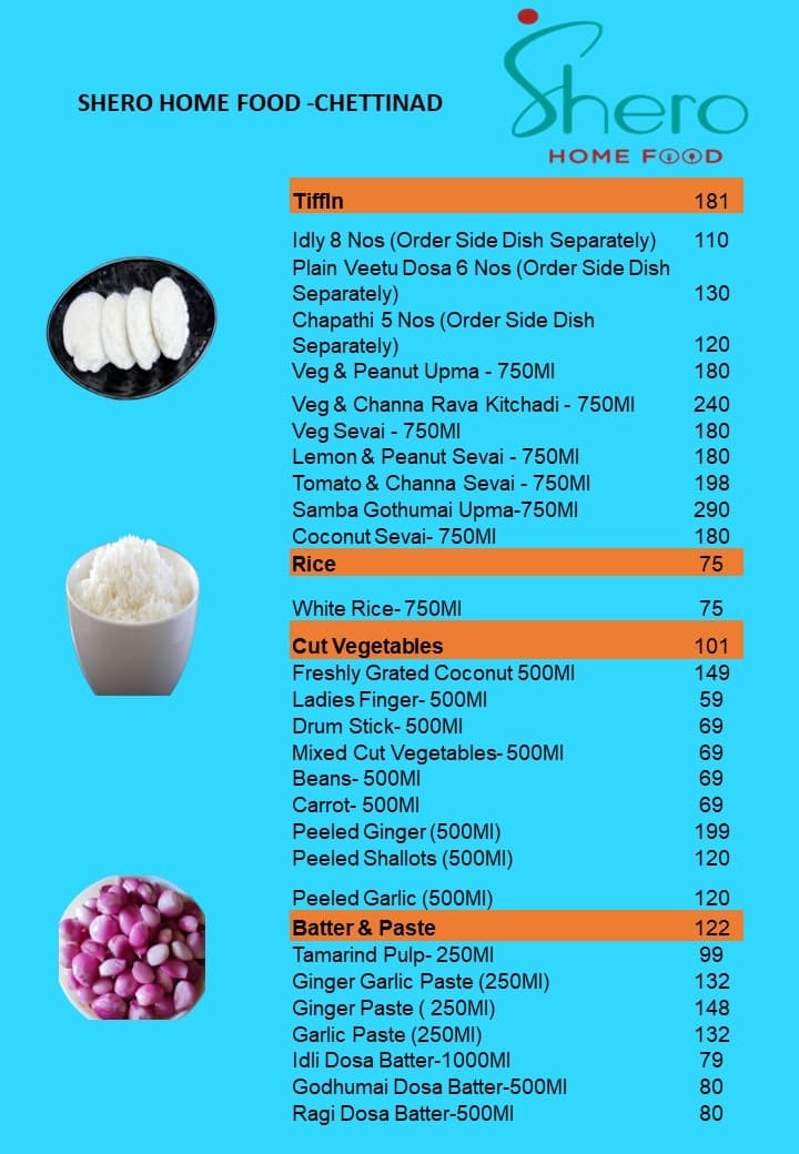 Menu of Shero Home Food - Chettinad, Medavakkam, Chennai