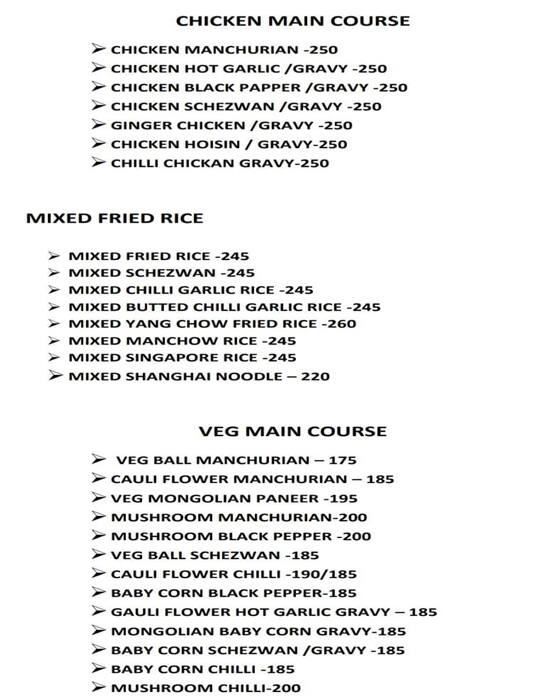 Menu of The House Cafe, Anna Nagar West, Chennai