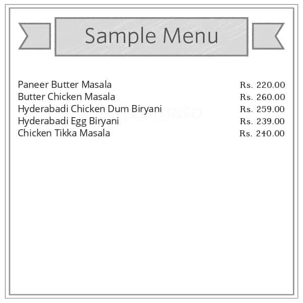 Menu of KGF Biryani, Perungudi, Chennai