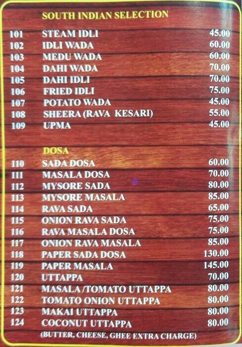 Radha Krishna Menu, Menu podniku Radha Krishna, Marve, Mumbai - Zomato