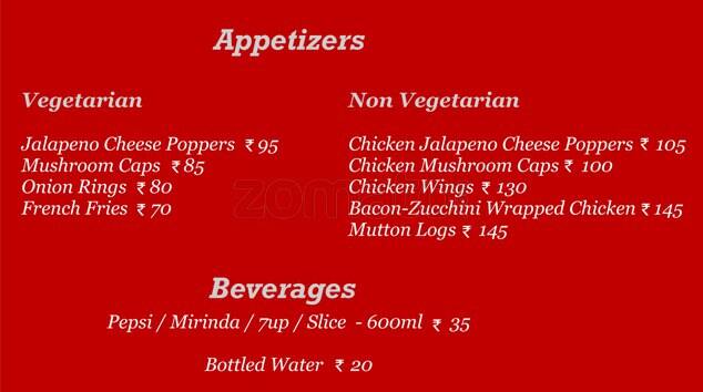 Menu at Big Slice, Bengaluru, No. 17/1