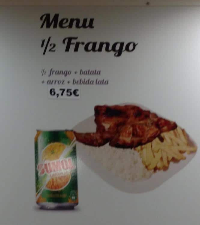 Menu at Frangos de Moscavide restaurant, Odivelas, R. Guilherme Gomes ...