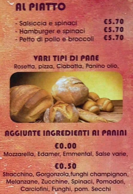 Menu at Enoteca Nibbi dal 1936 pub & bar, Rome