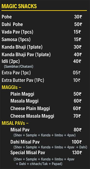 Menu of Hotel Meal Magic, Wagholi, Pune
