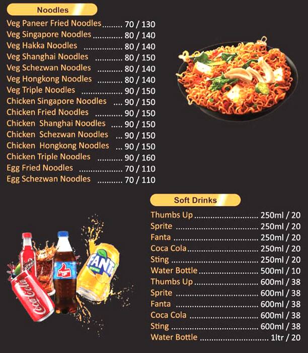 Menu of Chopstick Chinese, Alandi, Pune