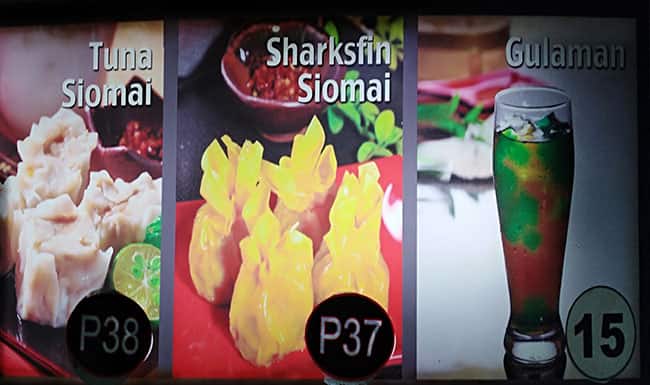 Menu at Master Siomai restaurant, Pasay, Master Siomai