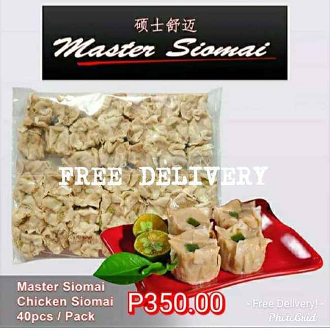 Menu at Master Siomai (Ayala Pavillon Mall) restaurant, Biñan