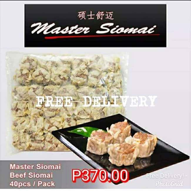 Menu at Master Siomai restaurant, Pasay, Master Siomai