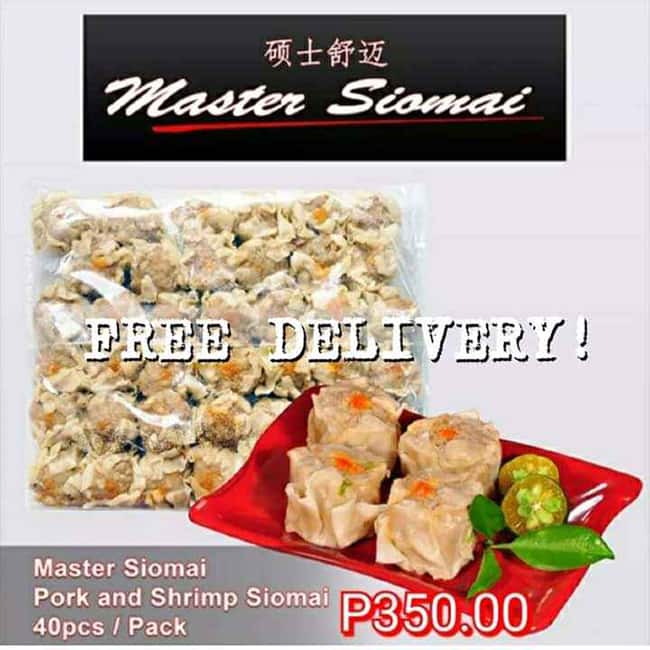 Menu at Master Siomai restaurant, Manila, HXQH+F82
