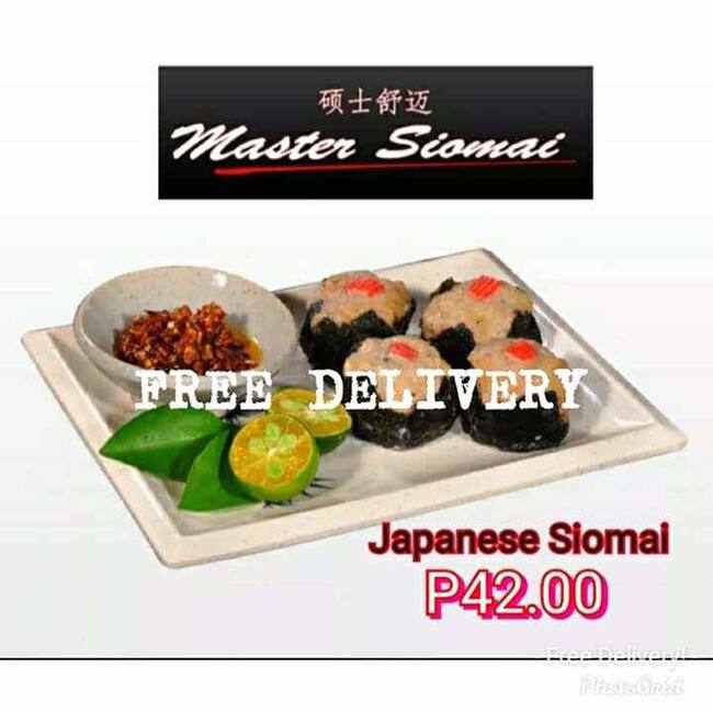 Menu at Master Siomai (Ayala Pavillon Mall) restaurant, Biñan