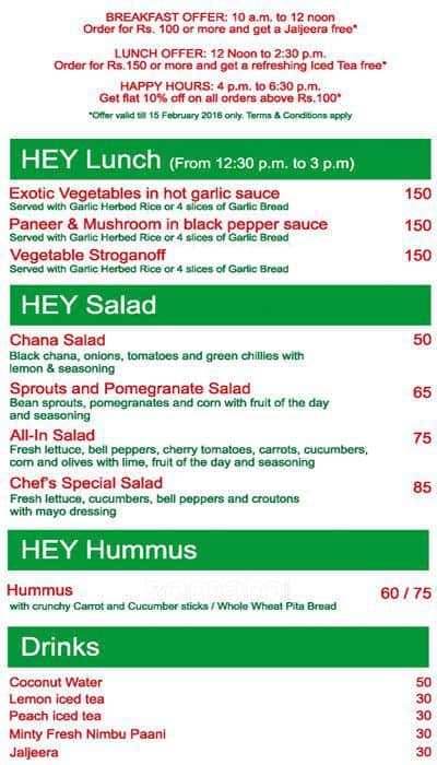 Menu at HEY Snacks, Mumbai, Shop no Elite Square