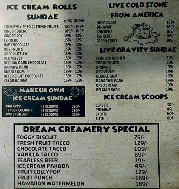 Menu at The Dessert Club Patiala, Patiala